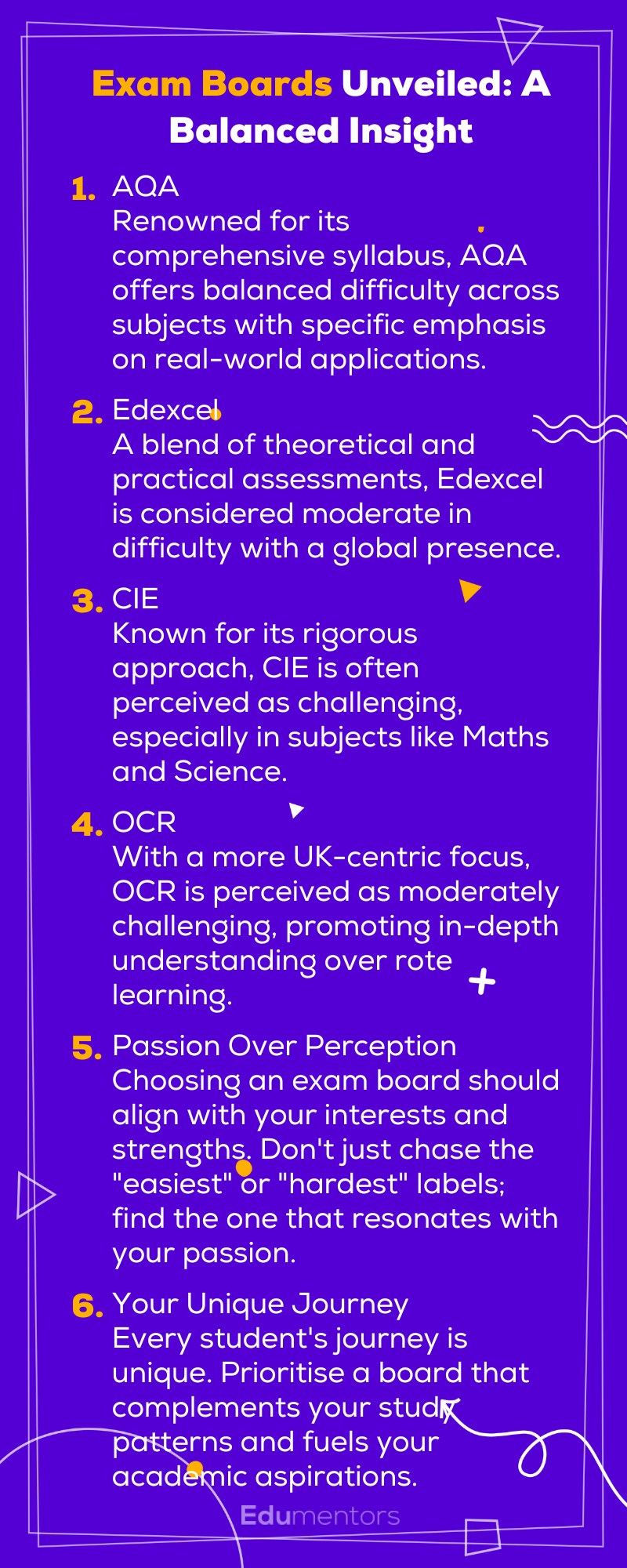 Choosing the Right A-Level Exam Board - Edumentors